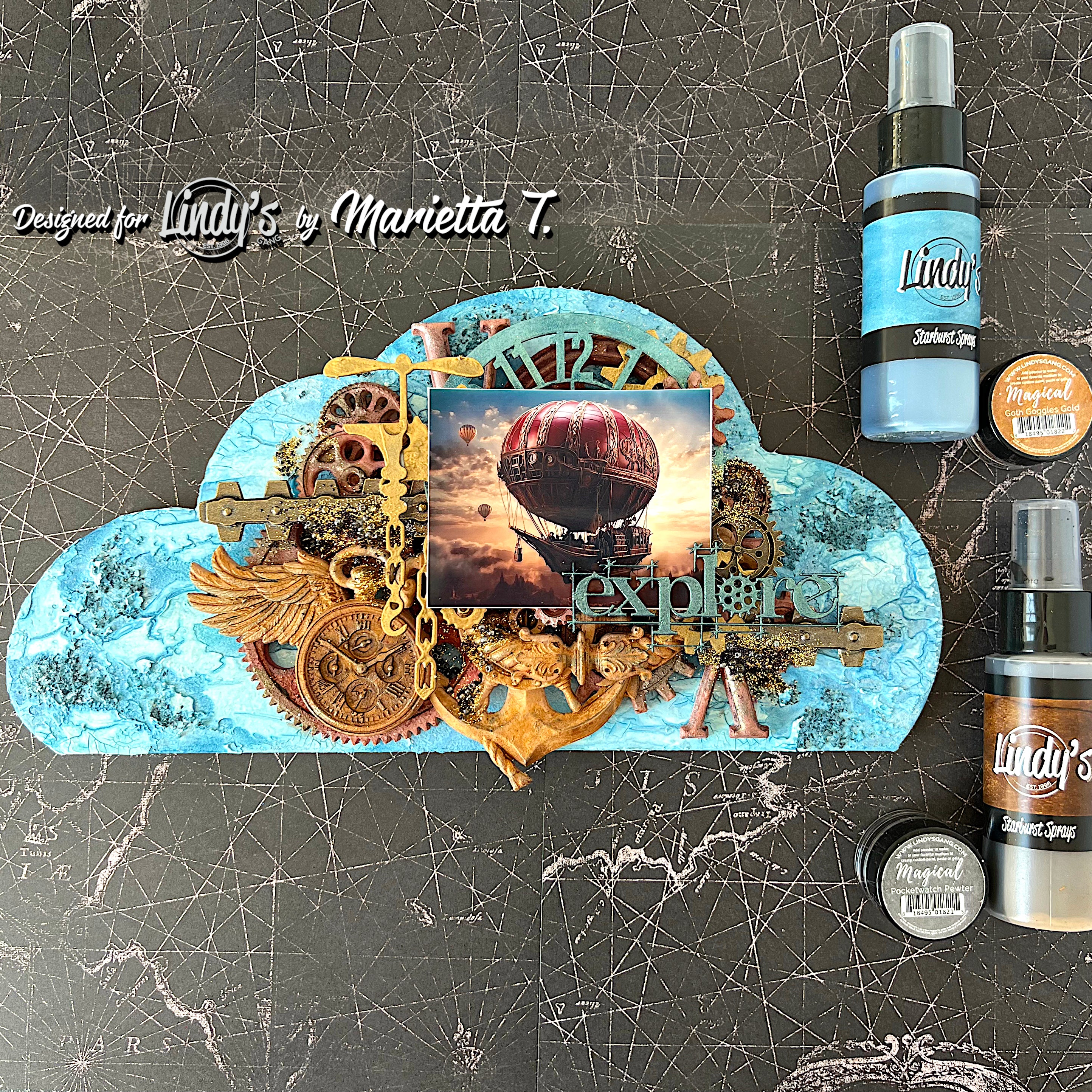 Mixed Media Steampunk Cloud by Marietta Tégi – Lindy's Gang Store