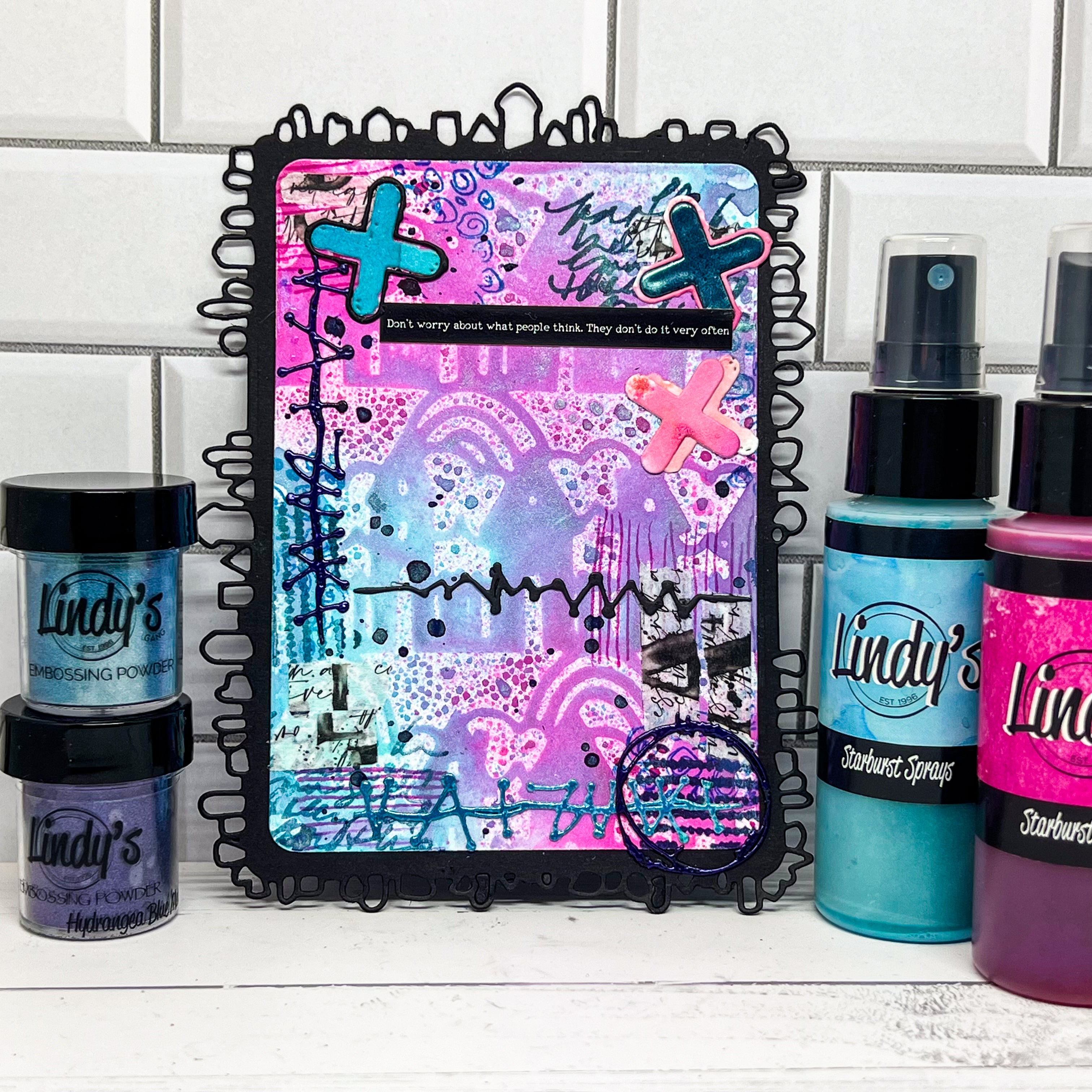 Starburst Spray Journal Page by Ericka – Lindy's Gang Store