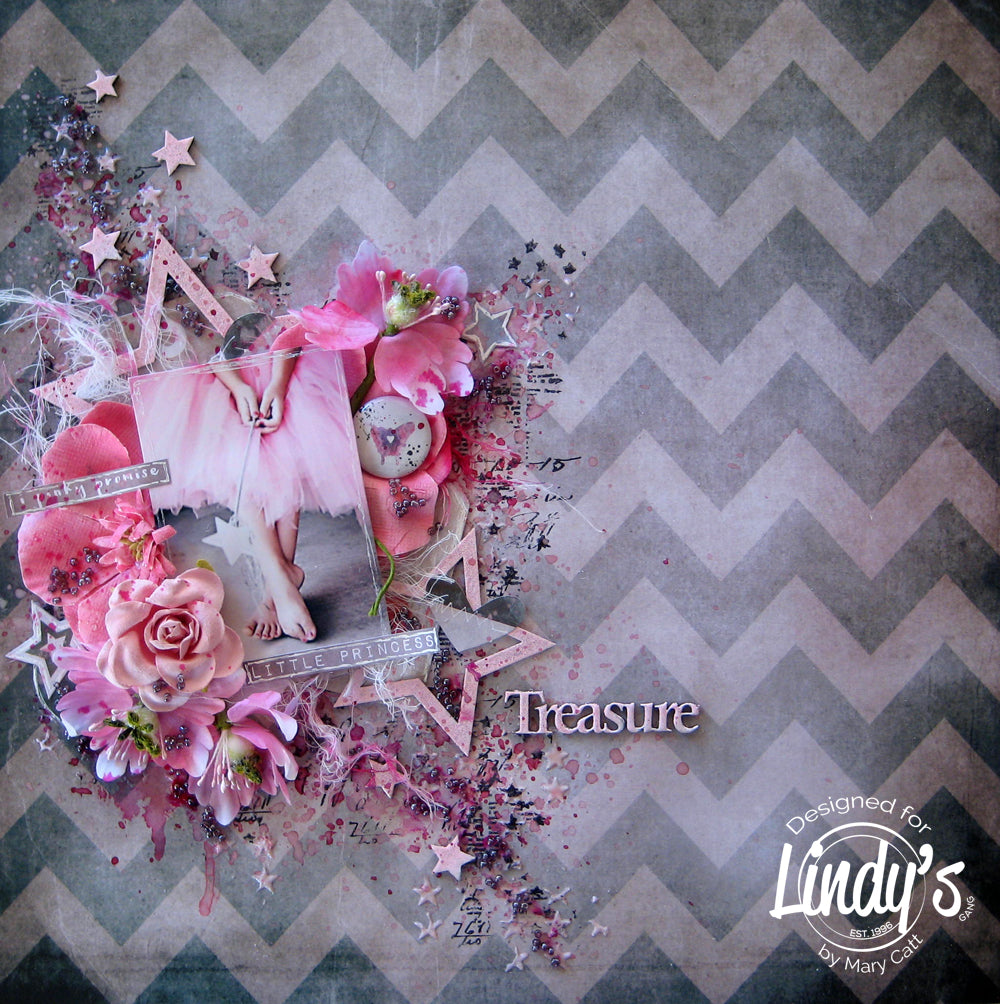 Treasure Mixed Media Layout with Mary Catt – Lindy's Gang Store